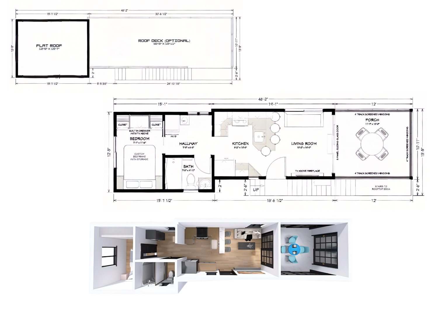 Custom Tiny Home Floor Plans | One and Only Tiny Homes